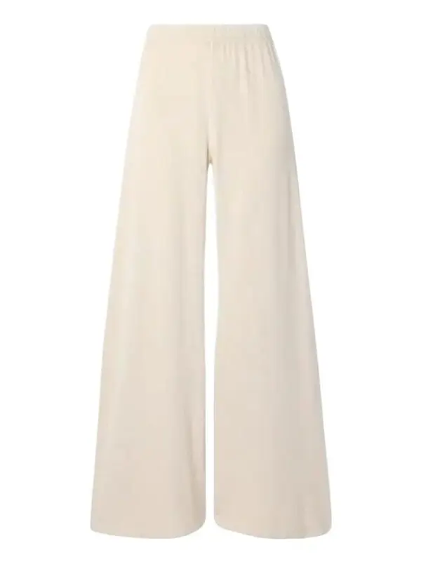 Suzie Kondi Zephyra Cotton-blend Terry Track Pants - Cream
