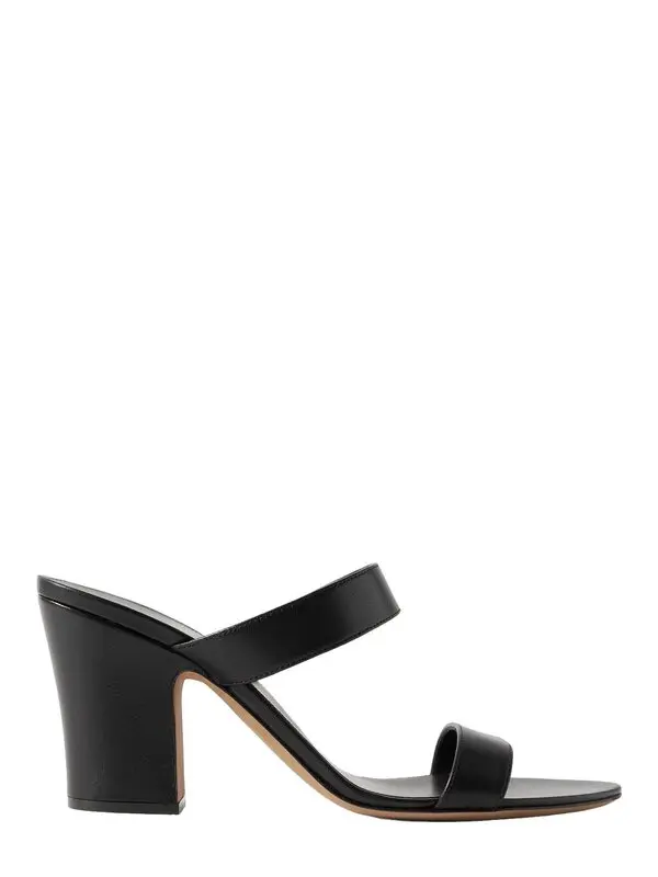 THE ROW Awar Leather Sandals - Black