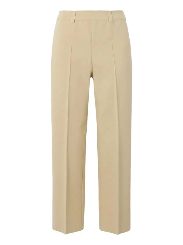 HIGH SPORT Julep Stretch-cotton Straight-leg Pants - Neutrals