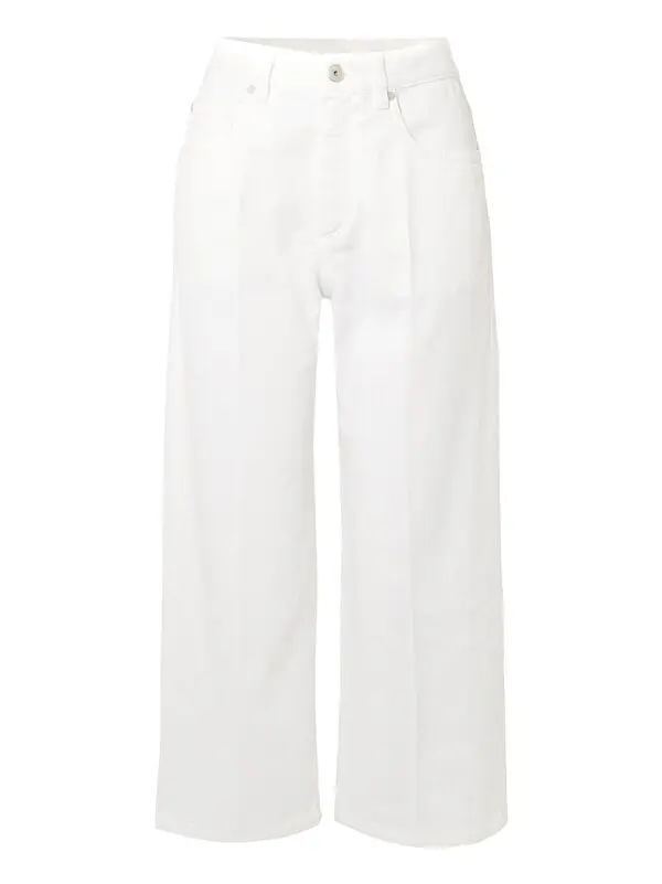 Brunello Cucinelli Mid-rise Straight-leg Jeans - White