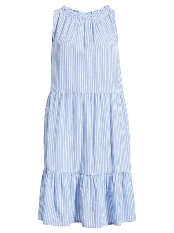 BEACHLUNCHLOUNGE Saison Sleeveless Tiered Dress - Ice Flow