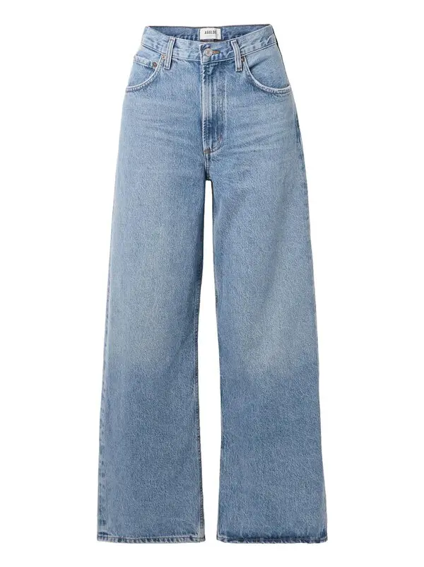AGOLDE Low Curve Mid-rise Straight-leg Jeans - Blue