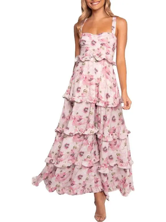 PETAL & PUP Lillee Floral Maxi Dress - Pink Bloom