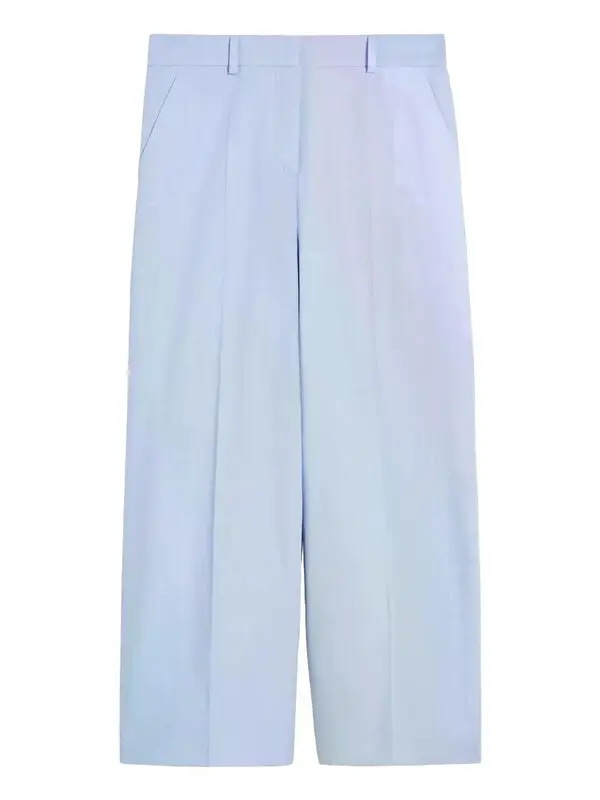 Max Mara Cropped Tailored Trousers - Blue
