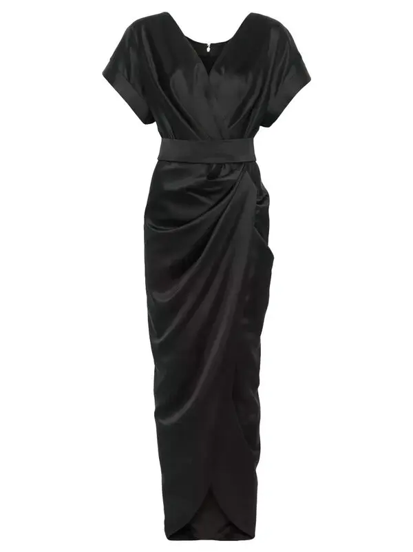 RHEA COSTA Jaya Maxi Dress - Black