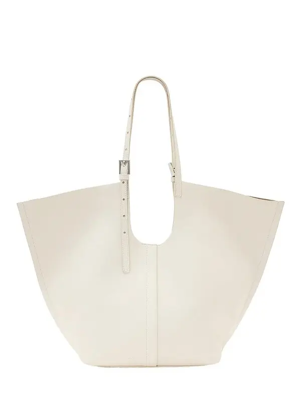 ALLSAINTS Ara East/west Tote - Birch White