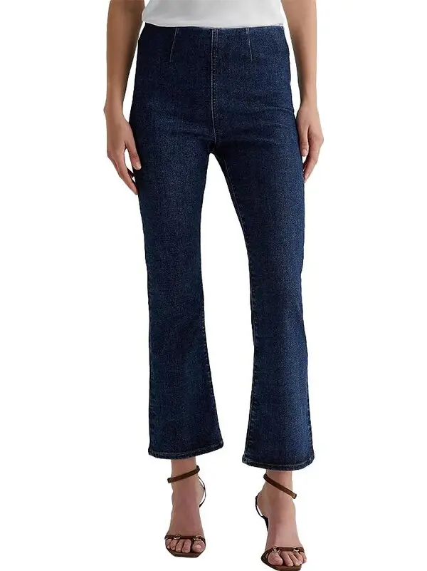 Ag Farrah Mid-rise Bootcut Crop Jeans - Hyacinth