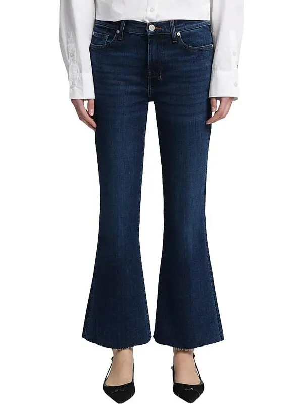 7 For All Mankind Dojo Mid-rise Cropped Flare Jeans - Gilbert