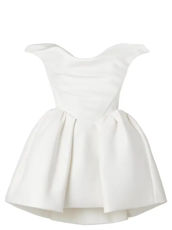 VIVIENNE WESTWOOD Bagatelle Off-the-shoulder Mini Dress - Neutrals