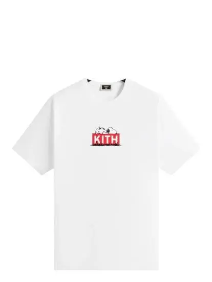 Kith X Peanuts Doghouse Classic Logo Tee Shirt - White