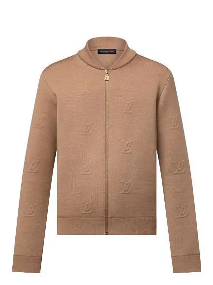 LOUIS VUITTON Blason Zipped Blouson - Beige