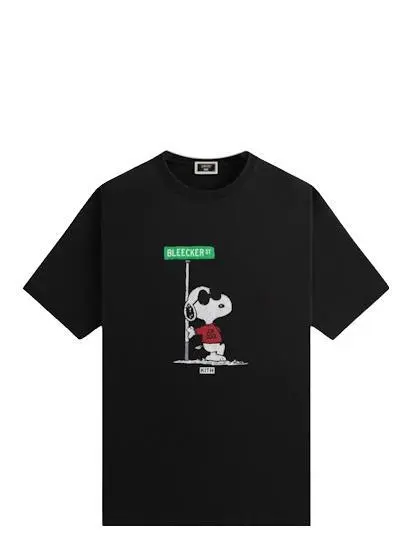 Kith X Peanuts Joe Cool Street Tee Shirt - Black