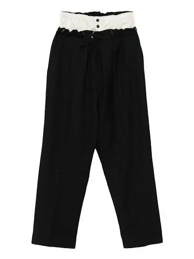 MAISON MARGIELA Wool Trousers - Black