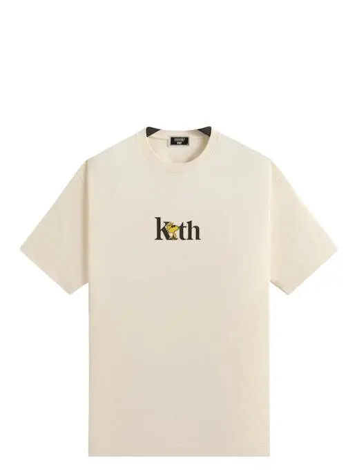 Kith X Peanuts Woodstock Serif Tee Shirt - Sandrift