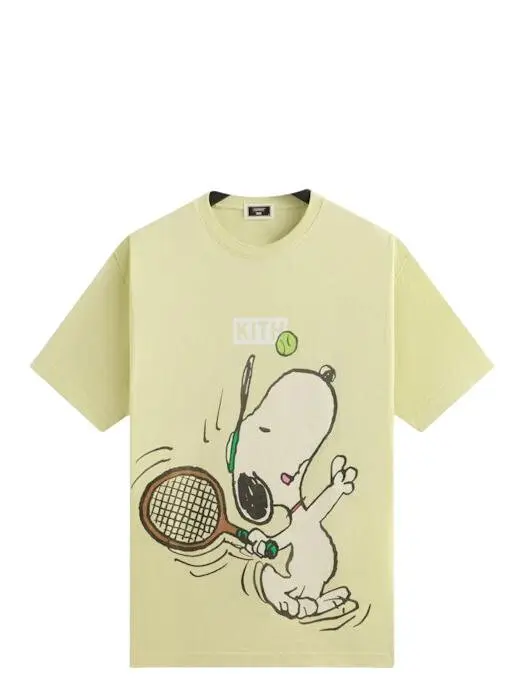 Kith X Peanuts Tennis Vintage Tee Shirt - Cucumber