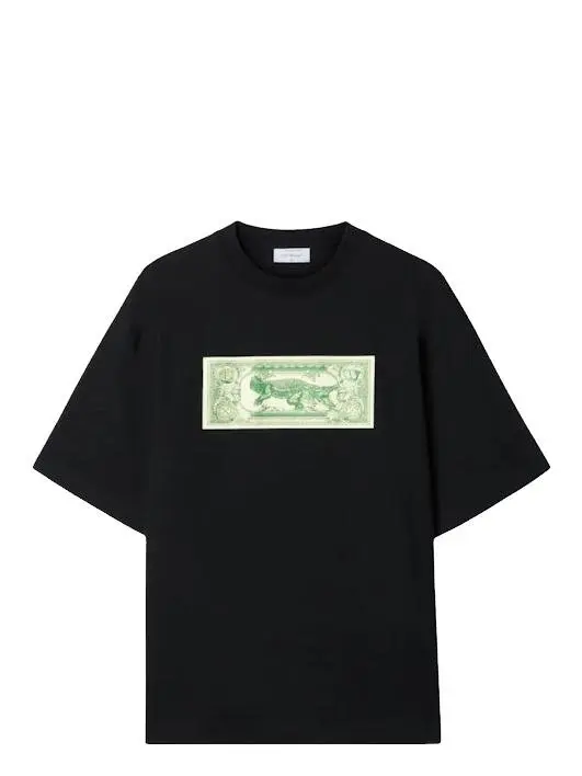 Off-White Banknote Arrow Ska Short Sleeve Tee Shirt - Black/ca