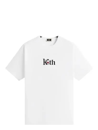 Kith X Peanuts Joe Cool Serif Tee Shirt - White