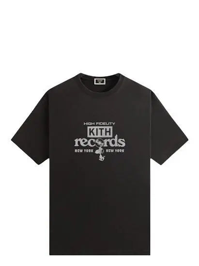Kith X Peanuts High Fidelity Vintage Tee Shirt - Black