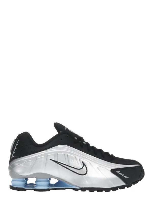 Nike Shox R4 Sneakers - Metallic Silver/black/psychic Blue