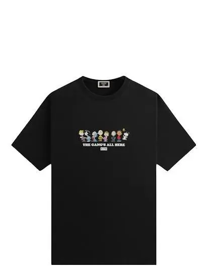 Kith X Peanuts Gang's All Here Tee Shirt - Black