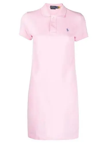 Polo Ralph Lauren Basic Mesh Polo Shirt Dress - Pink