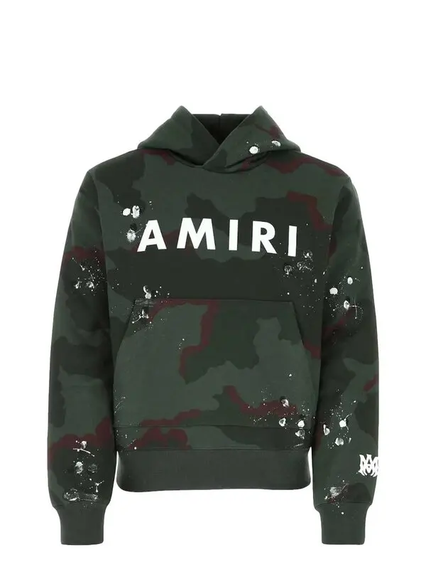 Amiri Army Logo Hoodie - Camo