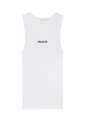 Aimé Leon Dore Embroidered Logo Tank Top - White