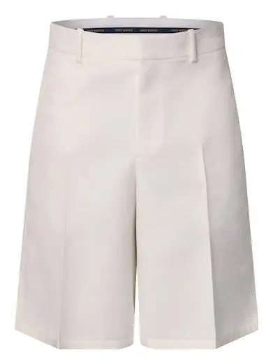 LOUIS VUITTON Tailored Wool Shorts - Milky White
