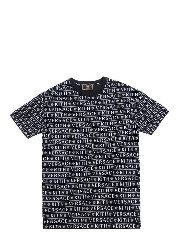 Kith X Versace Monogram Tee Shirt - Black