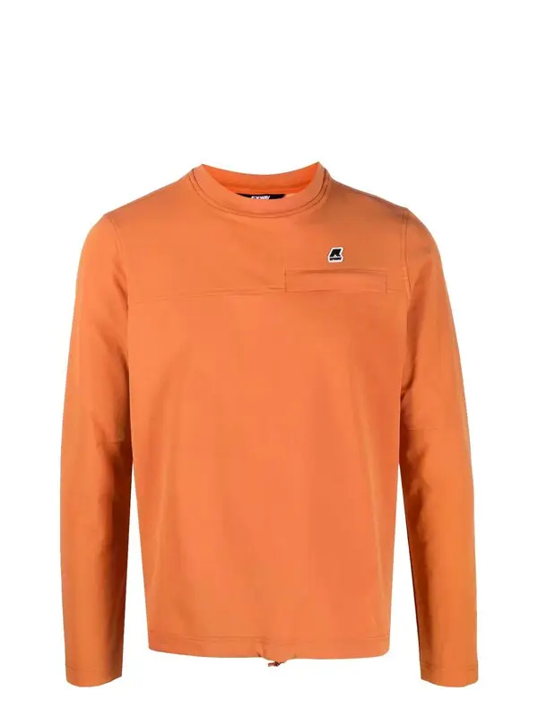 K-WAY Logo-patch Sweatshirt - Orange