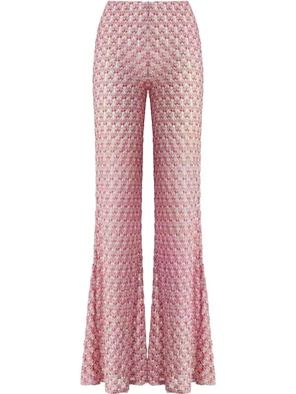 Missoni Low-rise Lace Trousers - Red