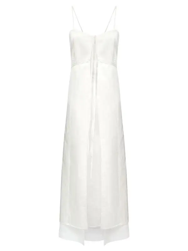 MAISON MARGIELA Sleeveless Midi Dress - White