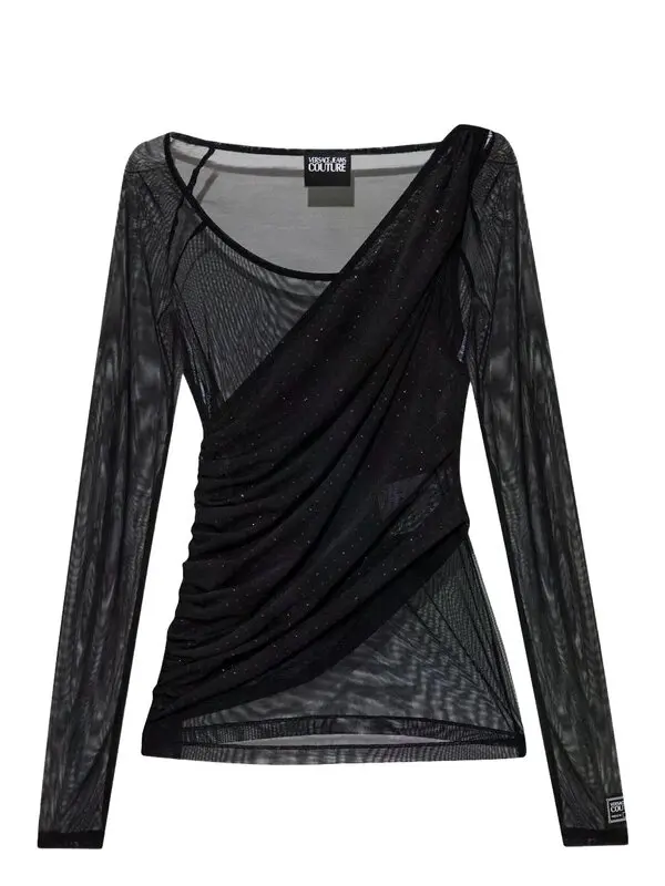 Versace Draped Top - Black
