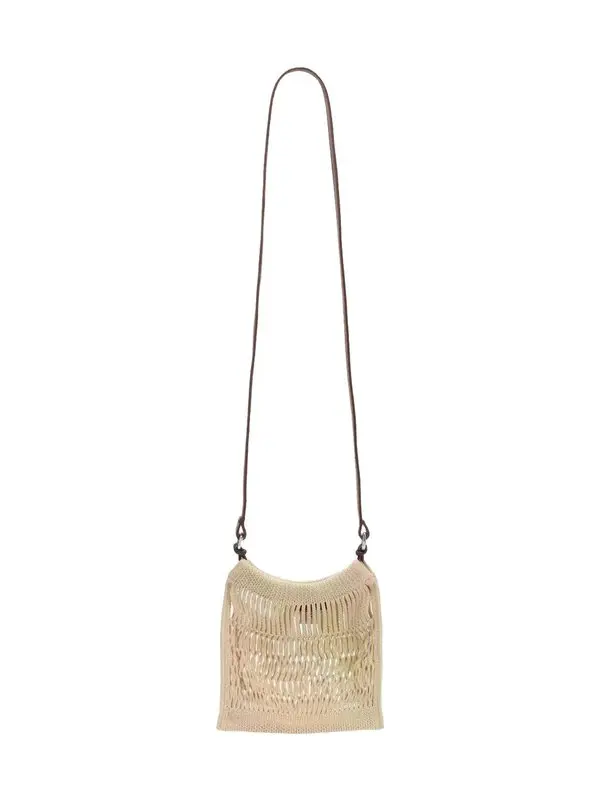 LEMAIRE Mini Filt Net Crossbody Bag - Neutrals