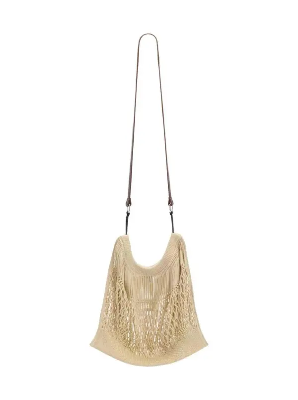 LEMAIRE Large Filt Net Cross Body Bag - Neutrals