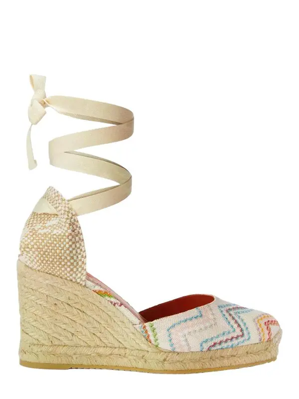 Missoni Zigzag-pattern Espadrilles - White