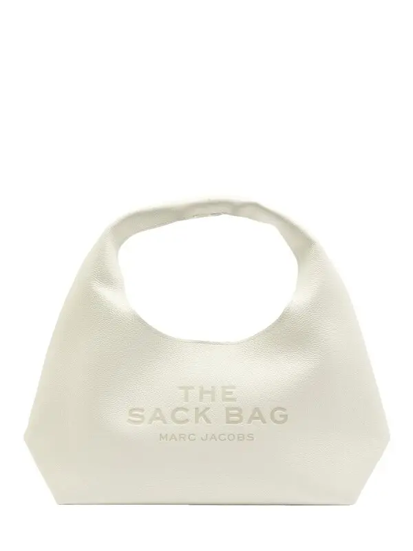 Marc Jacobs Sack Medium Grained Leather Tote - White