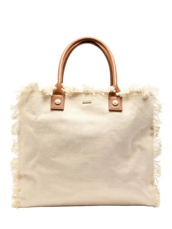 Melissa Odabash Cap Ferrat Canvas Tote - Beige