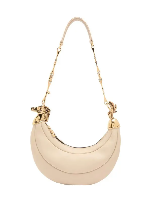 Chloé Chain Horse Shoulder Bag - Ivory