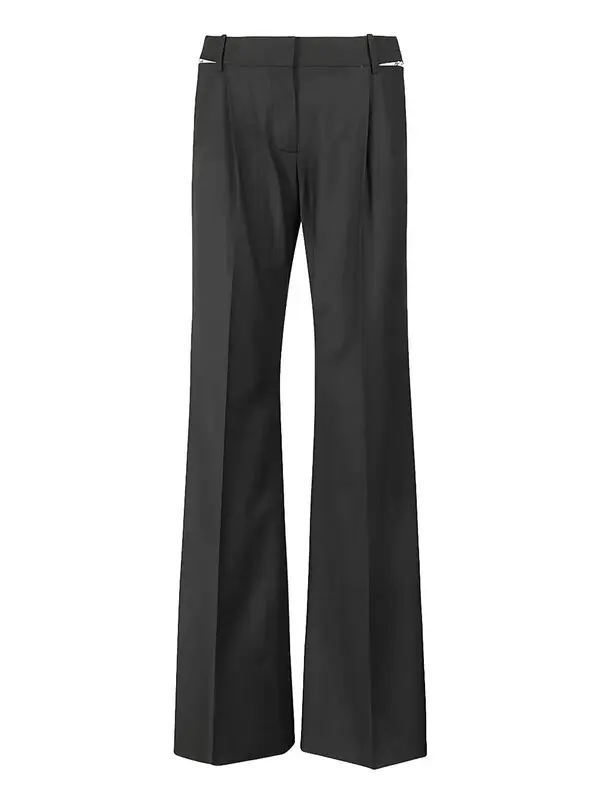 Anna October Tailored Flared Trousers - Black