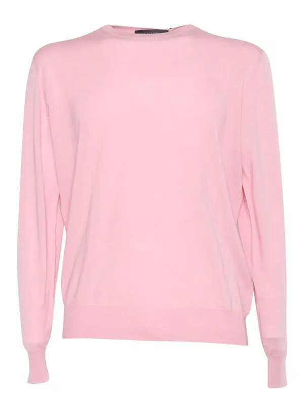 PHI FDL Girocoll Crewneck Sweater - Pink