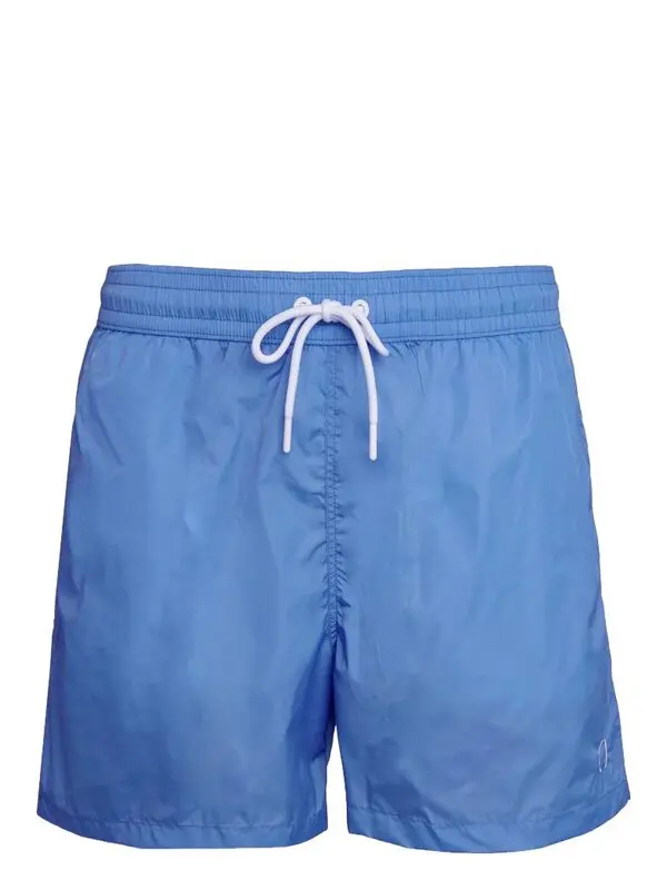 THE (ALPHABET) Swim Shorts - Blue