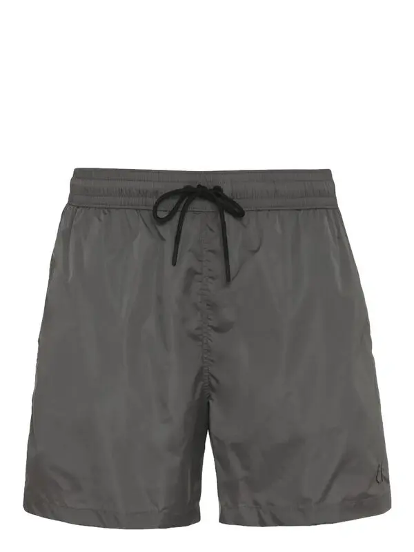 THE (ALPHABET) The Alphabet Swim Metal Nylon Shorts - Grey