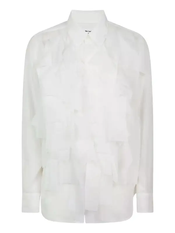 Comme Des Garçons Long-sleeved Shirt - White