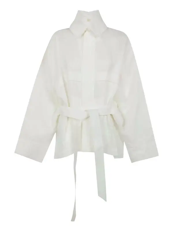 Issey Miyake Hempen Jacket - White