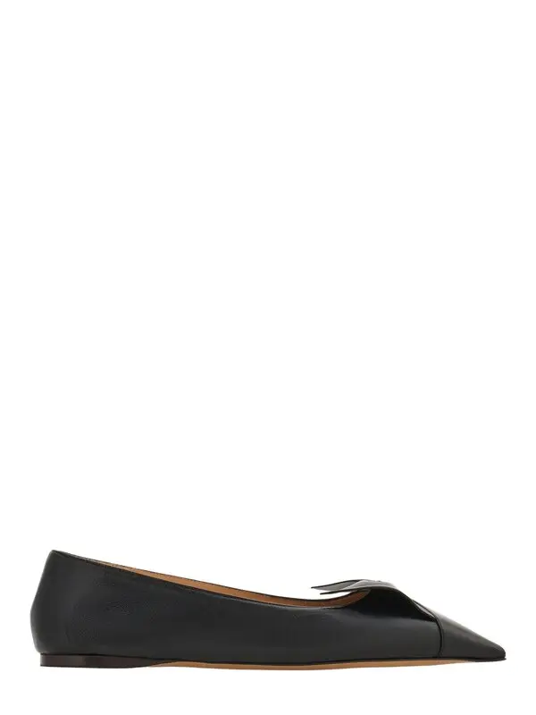 FERRAGAMO Soft Bow Ballet Flat - Black