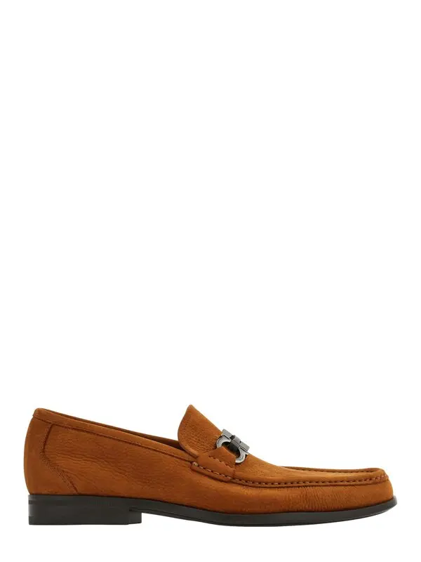 FERRAGAMO Gancini Buckle Loafer - Beige