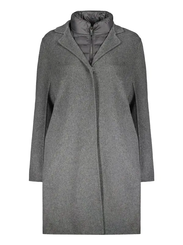 MOORER Single-breasted Coat - Grey