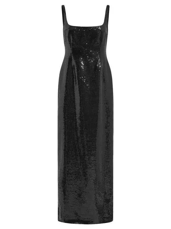16Arlington Electra Sequined Gown - Nero