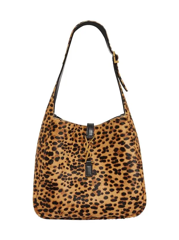 Saint Laurent Le 5 À 7 Small Hobo Bag - Leopard